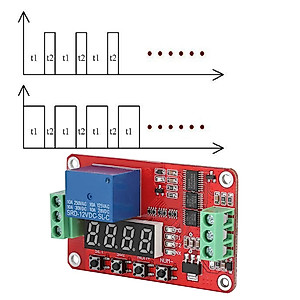FRM01 Multifunction Infinite Loop Timing Self-Lock Relay Cycle Timer Module Automation Delay