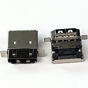 FENGCHUANG 1Pcs H-DMI Port Socket Interface Connector Replacement,Xbox Series Accessories,Original HD Port for Xbox Series S/X,Black