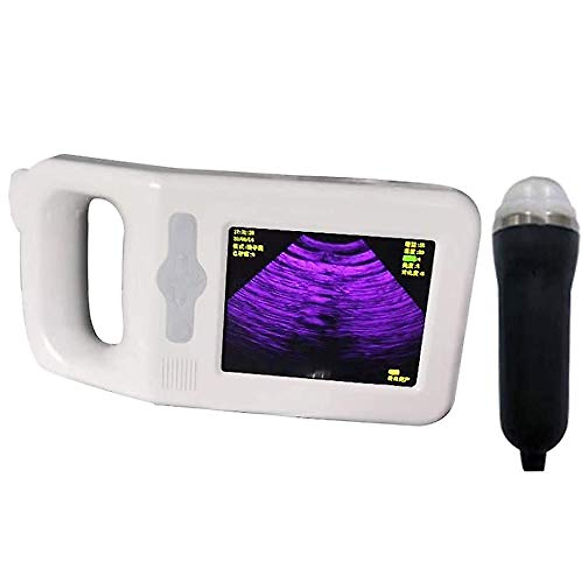 LMEIL Veterinary Ultrasound Scanner kit, Vet/Veterinary/Animal Portable B-Ultrasound Scanner with Tow Probes Convex, Smart Handheld Rechargeable Ultrasound Machine for Farm Pasture Dog Sheep Use.