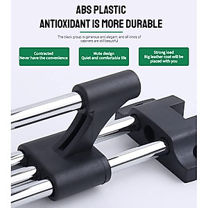 ZJchao Heavy Duty Retractable Closet Pull Out Rod Wardrobe Clothes Hanger Rail Towel Ideal for Closet Organizer Polished Chrome (30cm/ 11.8 Inches)