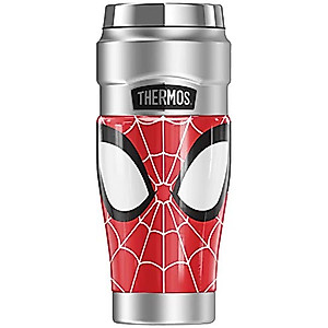 THERMOS MARVEL - Spider-Man Spider Mask STAINLESS KING Stainless Steel Travel Tumbler, Vacuum insulated & Double Wall, 16oz