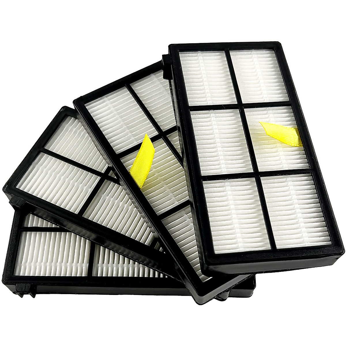 Dttery High Efficiency HEPA Filter Kit Replacement for iRobot Roomba 800, 900 Series Robot Vacuums Part Accessories 4636433, 4 Pack