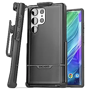 Encased Belt Case for Samsung Galaxy S23 Ultra with Holster Clip [Military Grade] 10Ft Shockproof Protection - Rebel Series (S23 Ultra 6.8-inch)