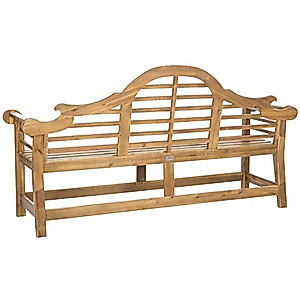 Safavieh Patio Collection Felicity Adirondack Acacia Wood Bench, Natural