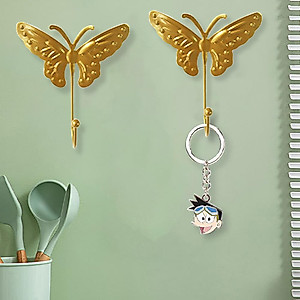 Sdjdhej Butterfly Hooks Towel Hook Cute Wall Hooks Kids Wall Hooks Butterfly Coat Hooks Hooks 4 Pcs for Hanging Coats Kids Hooks Keys Hooks Decorative Wall Hooks for Kids Hooks