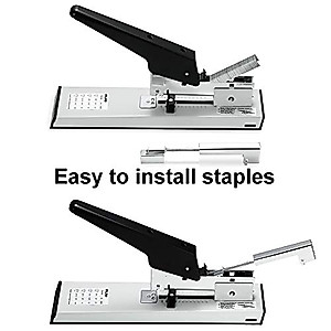 IMLIKE Heavy Duty Stapler with 2000 Staples: 100 Sheets High Capacity Office Stapler, Manual Big Stapler, Metal Large Stapler for Paper Binding, Include 23/8 & 23/13 Staples Each 1000PCS