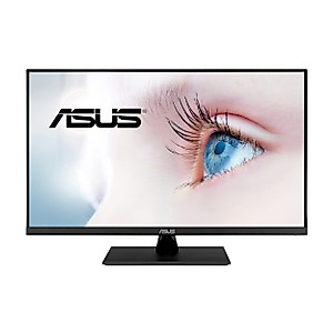 ASUS 31.5” 2K Monitor (VP32AQ) - WQHD (2560 x 1440), IPS, 100% sRGB, HDR10, 75Hz, Speakers, Adaptive-Sync/FreeSync, Low Blue Light, Eye Care, VESA Mountable, Frameless, DisplayPort, HDMI, Tilt,BLACK