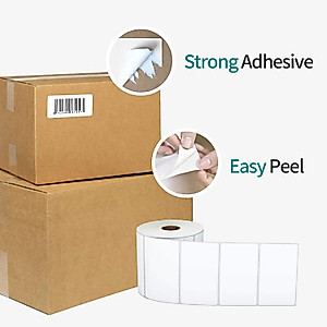 Labelchoice 12000 Labels 2.25x1.25 inch Direct Thermal Labels Compatible with Zebra, Rollo, Munbyn Thermal Labels Printers, 12 Rolls 2-1/4x1-1/4 Thermal Barcode Return Address Labels