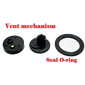 JMCHstore Vent Go kart Thread Gas Cap For Coleman KT196, Hammerhead GTS 150 150cc, Screw on Gas Lid TrailMaster Blazer MID XRX 150cc, 200cc 196cc 212cc Go kart Twist on Fuel Tank Lid