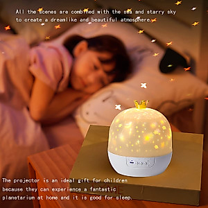 Night Lights for Kids, Star Projector Lamp, 15 Sets of Films, Planetarium Projector Night Light for Boys and Girls Birthday Gifts, Christmas, Parties, Best Gift for Baby's Bedroom