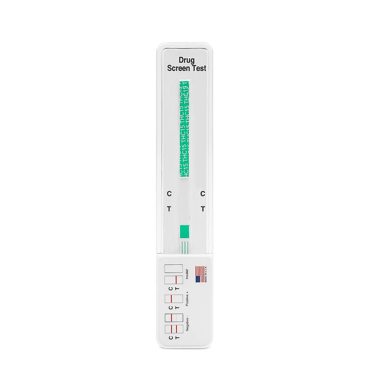 2 Pack - DrugExam Made in USA Most Sensitive Marijuana THC 15 ng/mL Single Panel Drug Test Kit - Marijuana Drug Test with 15 ng/mL Cutoff Level for Detecting Any Form of THC (2)