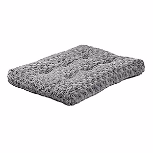 MidWest Homes for Pets Plush Pet Bed | Ombré Swirl & Cat Bed | Gray 17L x 11W x 1.5H - Inches for Toy Dog Breeds, 40618-SGB, 18-Inch