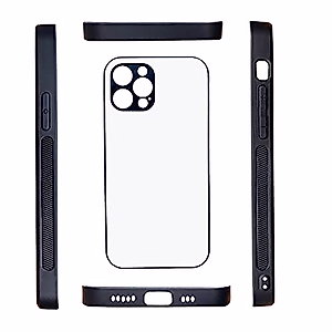 JUSTRY 5PCS Sublimation Blanks Phone Case Covers Compatible with Apple iPhone 12 Pro Max, 6.7 Inch,Easy to Sublimate DIY, 2 in 1 2D Soft Rubber TPU Heat Transfer Pure White Finish