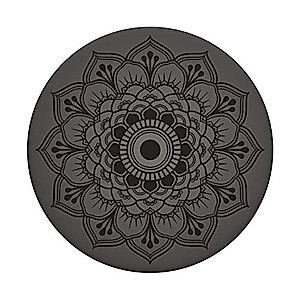 Graphite Color Phone-12 Pro & Pro Max Matte | Mandala PopSockets PopGrip: Swappable Grip for Phones & Tablets