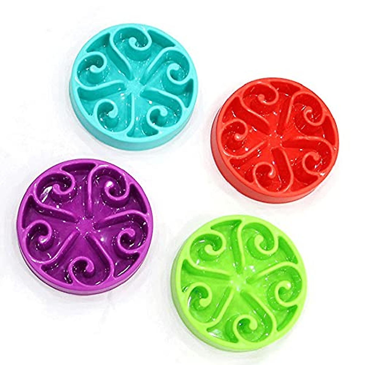 FUUIE Bowls for Food and Water Eat Slow Dog Bowl Slow Feeder Bath Pet Supplies Pet Accessories Dog Slow Feeder Bowl for Cat Pets Slow Feeder Dog Bowl (Color : Lake Blue)