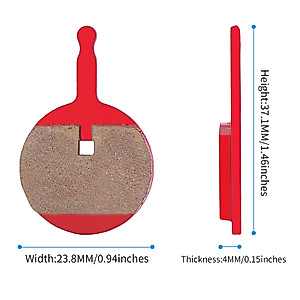 4 Pairs Bike Brake Pads, Bicycle Disc Brake Pads Compatible for SRAM Avid Ball Bearing 5 Mechanical BB5 MTB Brake Pads, Compatible for Merida Duke for Mountain Bike Ebike (with 3 Installation Tools)