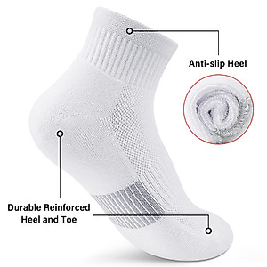 Gonii Ankle Socks Womens Athletic Thick Cushioned Running Hiking Low Cut 5-Pairs