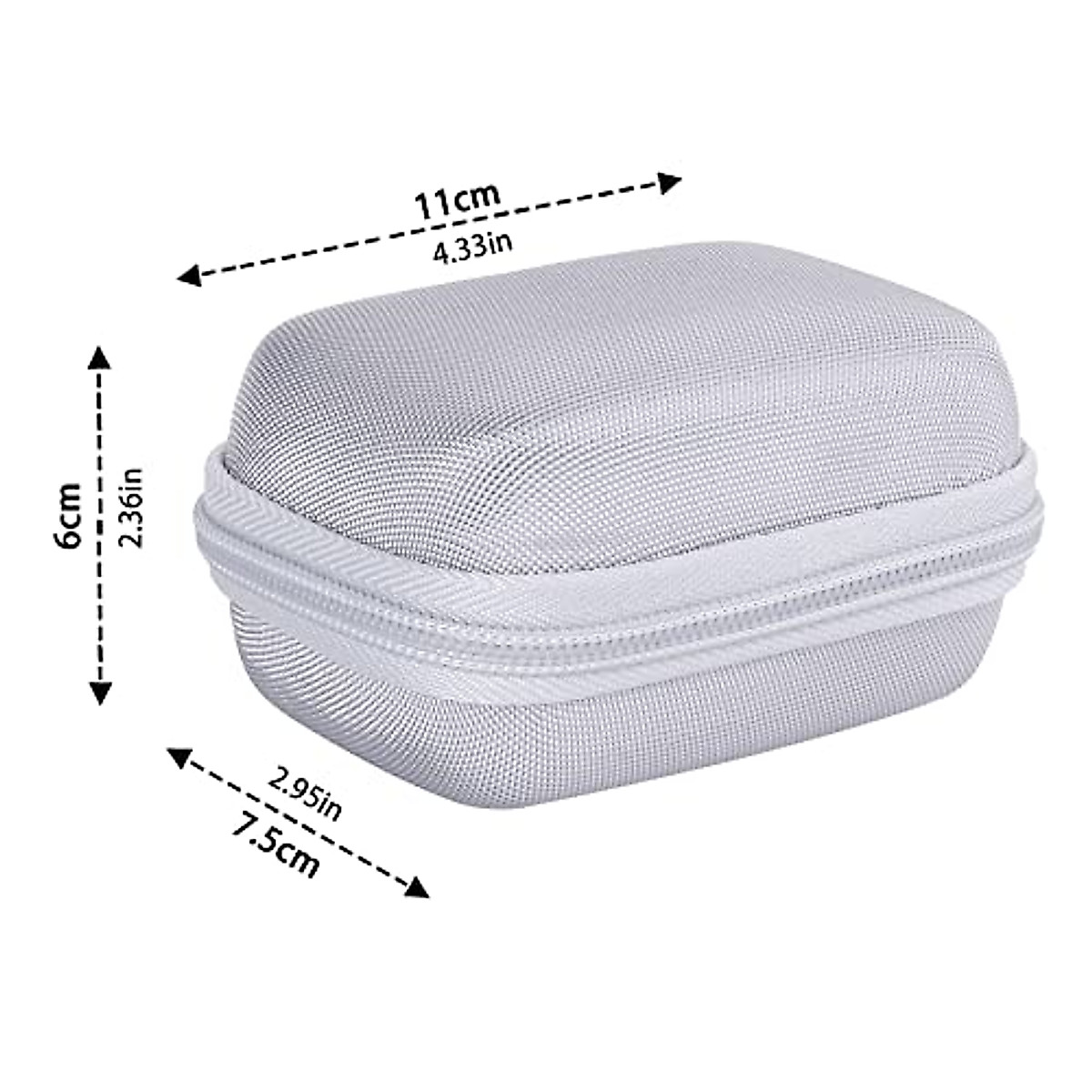 khanka Hard Case Replacement for Anker 45W Wall Charger 5,000mAh 20W Portable Charger, 521 Power Bank (PowerCore Fusion), Case Only (White)