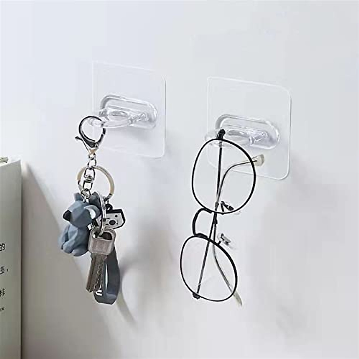 FABIVA 4/6Pcs Wall-Mounted Multifunctional Round Hooks Free Punching Seamless Paste Storage Rack Kitchen Bathroom Household Ring Hanger ( Size : 6 PCS )