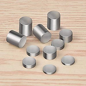 Coopay 3 oz. Tungsten Weights 3/8 Inch Incremental Cylinders Car Incremental Tungsten Weights Compatible with Pinewood Car Derby Weights to Optimize Your Car for Speed, 4 Sizes