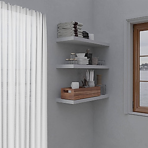 Eitida Natural Acacia Wood Bathroom Tray with Handles for Organizing Toiletries and Accessories - 16.5L x 6W inch