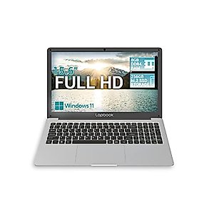 2023 Model 15.6" Full HD Windows 11 Home S Laptop - 8GB RAM 256GB SSD, AC WiFi, RJ45, Integrated Webcam - S15 N2 Lightweight Laptop