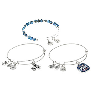 Alex and Ani Up to Snow Good Set of 3 Bracelet Blue One Size