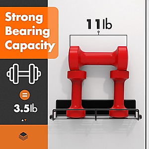 SUNALLY Magnetic Spice Rack for Refrigerator, 4 Pack Magnetic Fridge Shelf with Hooks, Spice Organizer Shelf for Kitchen Organization and Storage, Seasoning Organizer Gadgets for Metal Surface