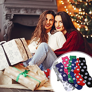 JaGely 8 Pairs Women's Novelty Volleyball Socks Funny Sports Socks for Men Youth Teen Volleyball Athletic Crew Socks Volleyball Gift for Volleyball Lovers Players Athletes Volleyball Coach