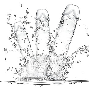 3Piece Suction Cup Clear Realistic Dildo Set(Small Big Huge): Anal Plug Trainer Kit Suitable with Strap-On Harness for Prostate Massage, G-Spot Stimulation