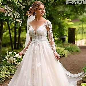 XZQTIVE Bridal Belt Handmade Crystal Rhinestone Braided Wedding Dress Sash Belt For Bridal Gowns, Silver, Blue Organza