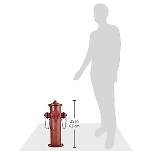 Design Toscano Vintage Metal Fire Hydrant Statue Large