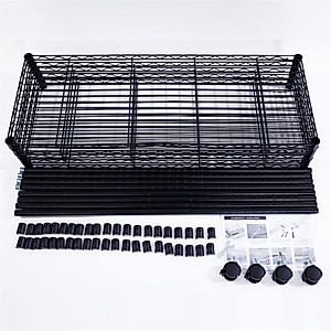 DDOY Storage Shelves Utility Shelf Rack Shelf Space Saver Metal Shelf Shelf Storage Wire Rack Shelving Metal Rack Shelves for Closet Organization