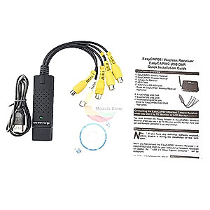 4 Channel USB DVR 4 Channel USB 2.0 VHS to DVD Converter Adapter Audio AV Video Capture Card Adapter