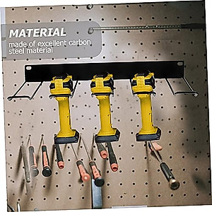 ABOOFAN Carbon Steel Storage Rack Garage Storage Rack Carbon Steel Tool Holder Black Wall Hanging Rack