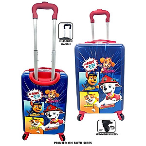 Fast Forward Kids Licensed Hard-Side 20” Spinner Luggage Lightweight Carry-On Suitcase (Paw Patrol) Carry-On 20 Inch