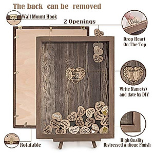 Homish Wedding Guest Book Alternative Rustic Wedding Decorations for Reception Wedding Signs Rustic Brown