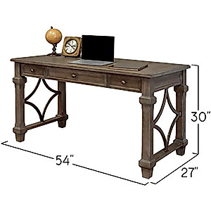 Martin Furniture Writing Desk, Weathered Dove