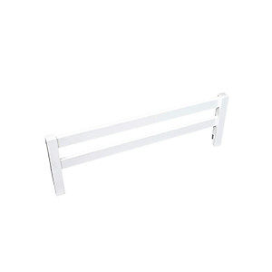 CC KITS Wooden Safety Bed Side Guard Rail for Toddler, Kids and Children’s Beds (White)