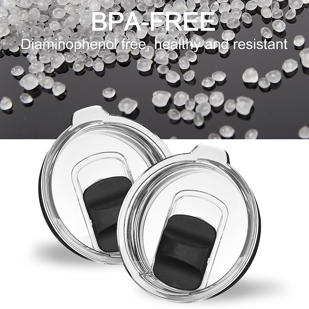 4 Pack 20 oz Magnetic Tumbler Lid, 20 oz Replacement Lid for Yeti Lids Compatible with YETI Rambler or Old Style Rtic Coffee Tumbler, Magnetic Spill Proof Tumbler (20oz, Count, 4)