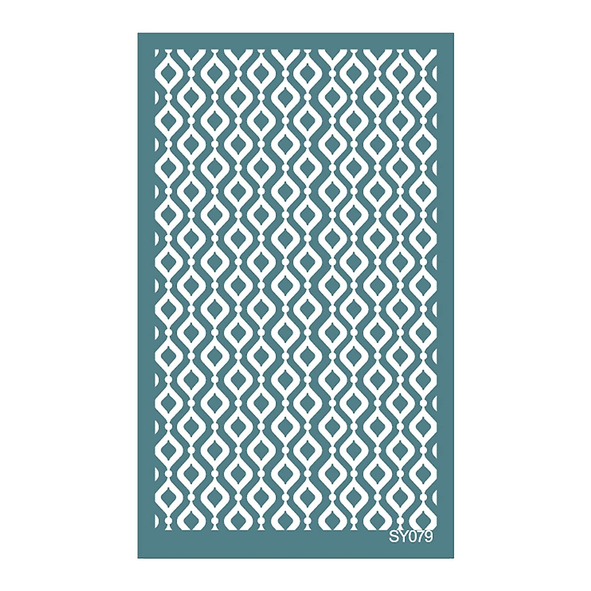 Clay Stencils Flower Style Non Adhesive Silk Screen Printing Stencils Reusable Mesh Stencils Transfer for Earring Making