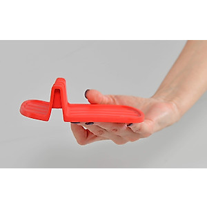 HOME-X Red Silicone Spoon Rest & Spoon Holder, Utensil Rest with Drip Pad for Multiple Utensils at Once, BPA-Free, Spoon Holder for Stove Top, Holder for Spoons, Ladles, Tongs & More, Kitchen Accessor