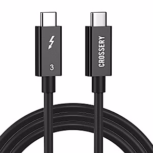 Thunderbolt 3 Cable for Apple MacBook 1m Long - Supports 100W Charging, 40Gbps Data Transfer USB-C, for Type-C Mac iMac MacBooks Pro Dell iPad Air 4 iPad Pro 2020 Pixel Hub Docking