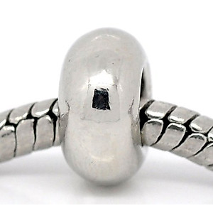 Sexy Sparkles Ten (10) Charm Spacer for Snake Chain Charm Bracelet