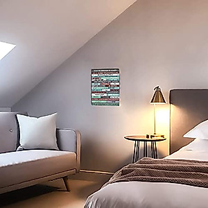 Istrion Inspirational Wall Art Framed Canvas 12 x 16 in (Turquoise) - Motivational Positive Quotes Rustic Wall Arts Decor for Home Office Bathroom Bedroom Kitchen Classroom Gym