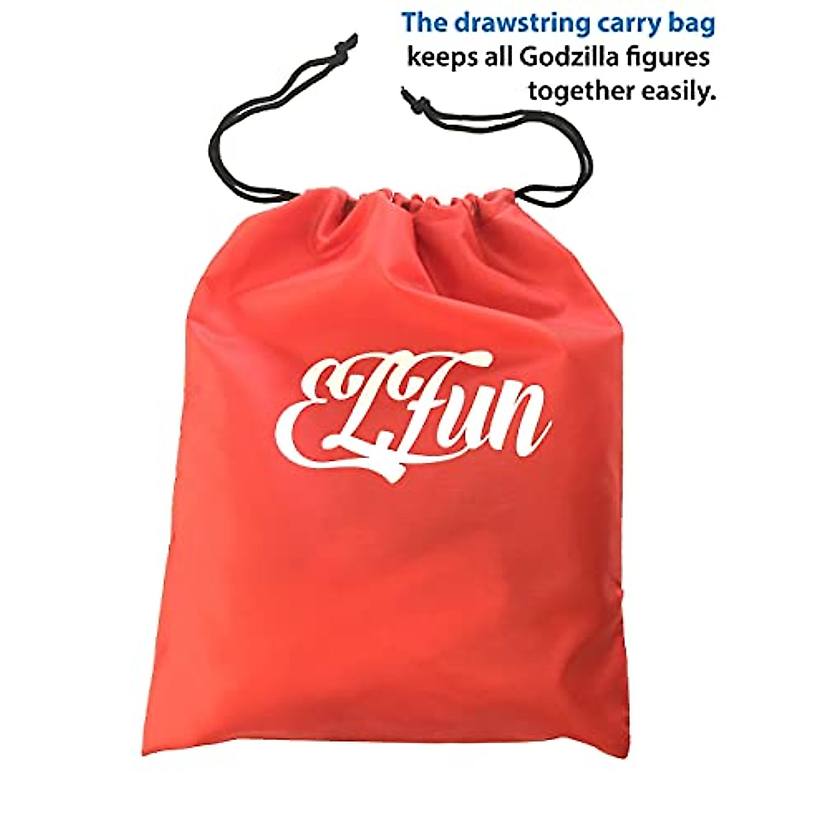 EZFun Set of 8 Godzilla Toys Movable Joint Birthday Kids 2019 Action Figures King of the Monsters Burning Heisei Mecha Ghidorah Pack Plastic Mini Dinosaur Playsets Cake Toppers Package