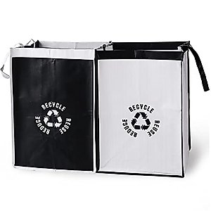 BeBesta Recycle Waste Bin Bags for Kitchen Home Trash Sorting Bins Organizer Waterproof Baskets Compartment Container