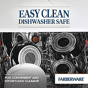 Farberware Glide Nonstick Frying Pan Set / Fry Pan Set / Skillet Set - 9.25 Inch and 11.25 Inch , Black