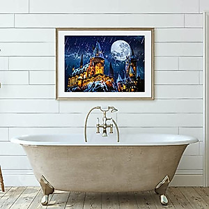 DAICHEL Diamond Art Painting Kits for Adults - Full Drill Diamond Dots Paintings for Beginners, Round 5D Paint with Diamonds Pictures Gem Art Painting Kits DIY Adult Crafts Kits 12x16inch