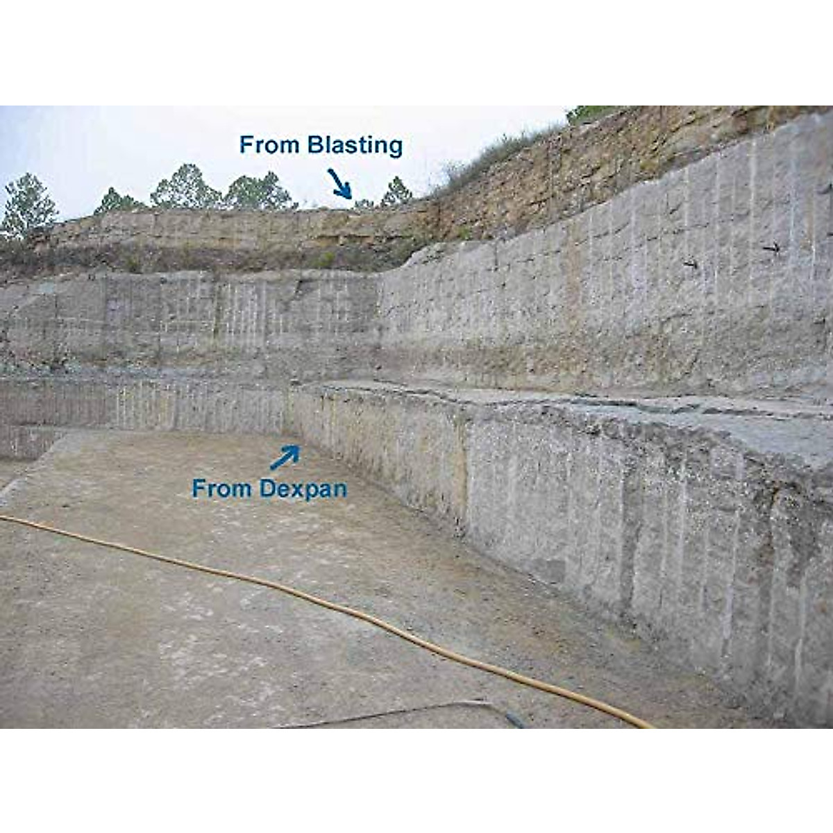 Dexpan Expansive Demolition Grout 44 Lb. Box for Rock Breaking, Concrete Cutting, Excavating. Alternative to Demolition Jack Hammer Breaker, Jackhammer, Concrete Saw, Rock Drill (DEXPAN44BOX2) (50F-77F)